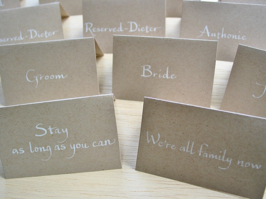 Wedding Calligraphy Projects